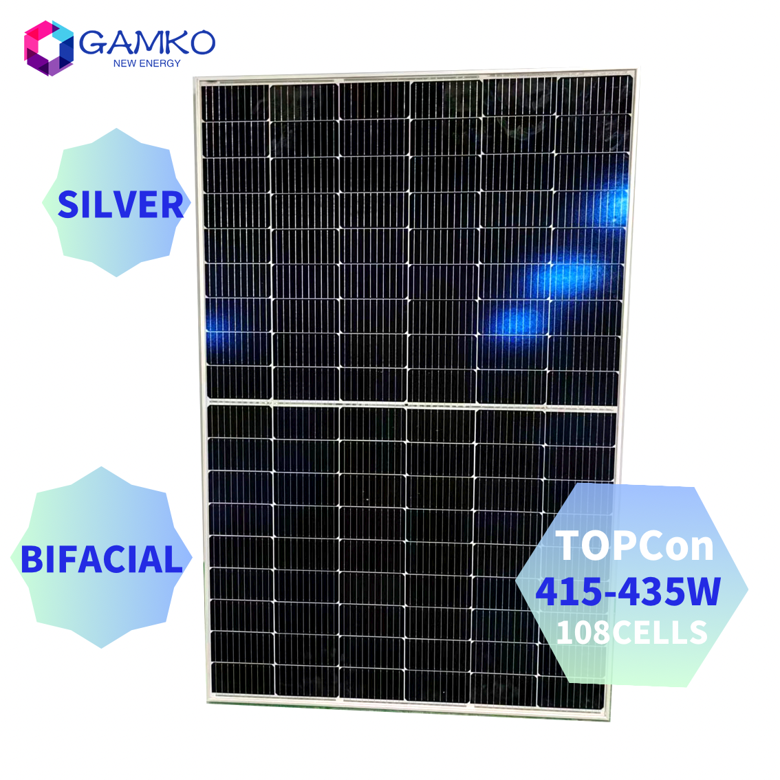 Hot selling bifacial 550w 210mm 108 cells solar and photovoltaic panels solar panels cell solar ...